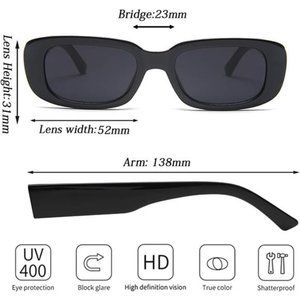 Accessories | 4 Pieces Retro Vintage Sunglasses Small Square Rectangle ...